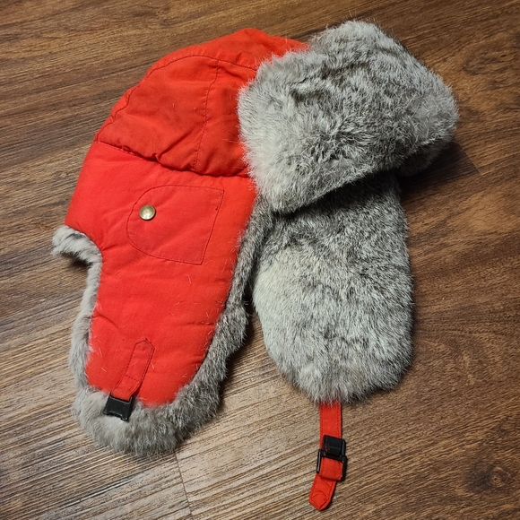Vintage | Accessories | Vintage American Classics Red Rabbit Fur Lined ...